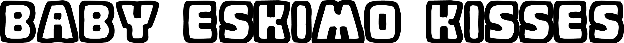 Baby Eskimo Kisses Bold font | Fonts2u.com