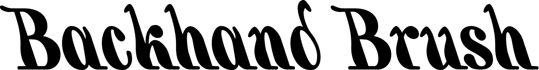 Backhand Brush font | Fonts2u.com