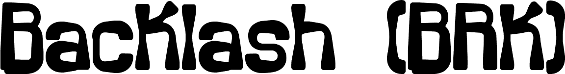 Backlash -BRK- font | Fonts2u.com