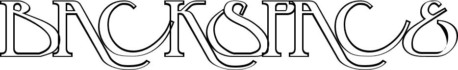 Backspace Outline font | Fonts2u.com