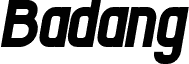 Badang font