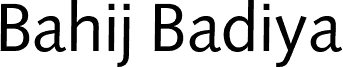 Bahij Badiya Bold font | Fonts2u.com