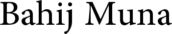 Bahij Muna Black font | Fonts2u.com
