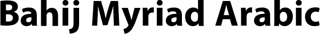 Bahij Myriad Arabic font | Fonts2u.com