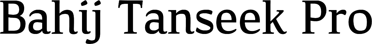 Bahij Tanseek Pro font