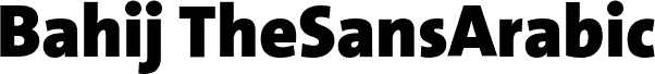 Bahij TheSansArabic-Plain font
