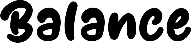 Balance font
