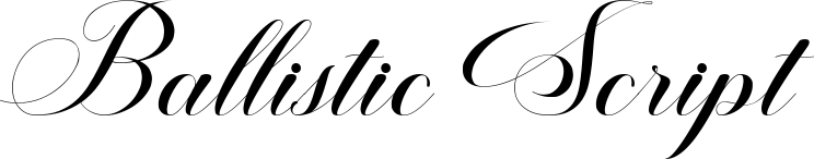 Ballistic Script fuente | Fonts2u.com