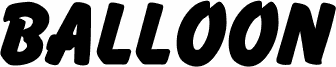 Balloon Fixed Xbold font
