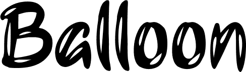 Balloon font