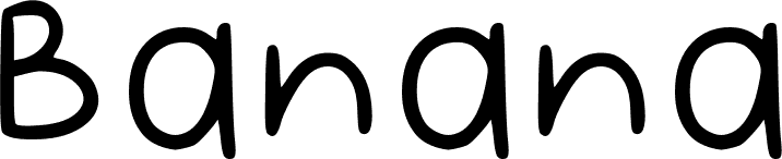 Banana Regular font