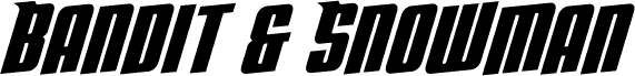 Bandit & Snowman font | Fonts2u.com