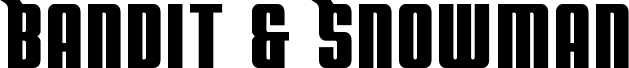 Bandit & Snowman font | Fonts2u.com