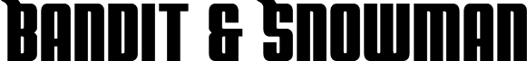 Bandit & Snowman Expanded Ital font