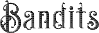 Bandits Outline font