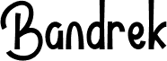 Bandrek Demo Bold font