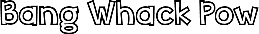 bang whack pow font | Fonts2u.com