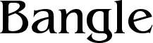 Bangle Italic font | Fonts2u.com