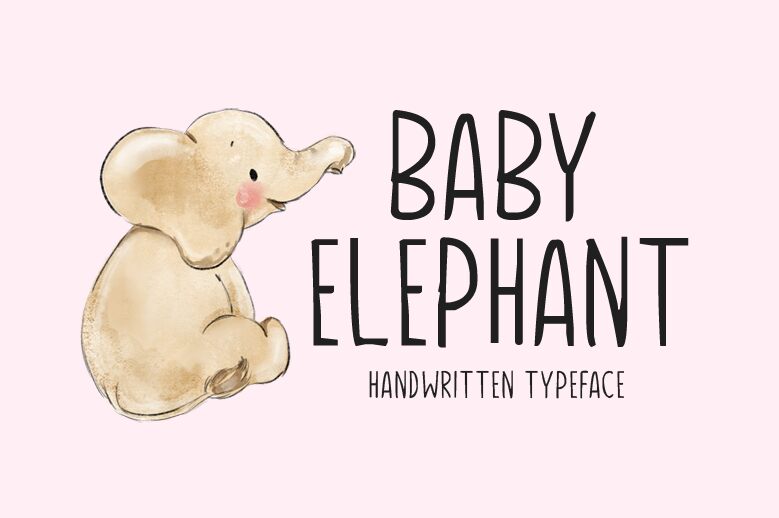 Baby Elephant font | Fonts2u.com