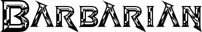 Barbarian font | Fonts2u.com