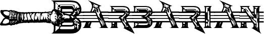 Barbarian NS font | Fonts2u.com
