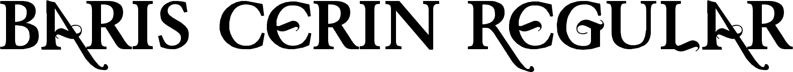 Baris Cerin Regular font | Fonts2u.com