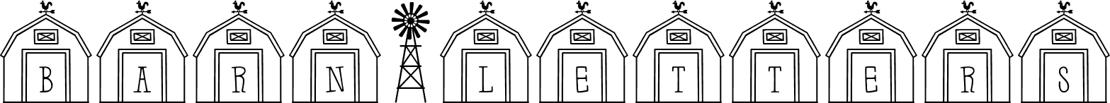 Barn-Letters Regular font