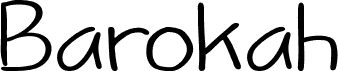 Barokah_bold font