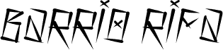 Barrio Rifa font