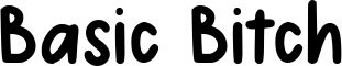 Basic Bitch _ Regular Regular font | Fonts2u.com