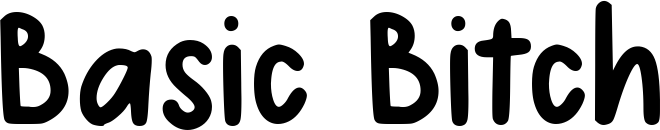 Basic Bitch _ Bold Regular font | Fonts2u.com