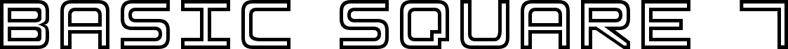 Basic Square 7 Solid font
