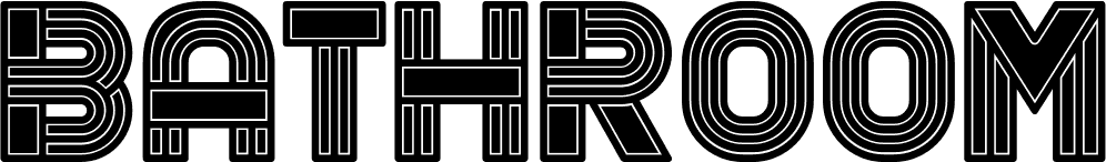 Bathroom Filled Regular font | Fonts2u.com