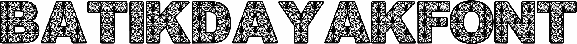 BatikDayakFont font