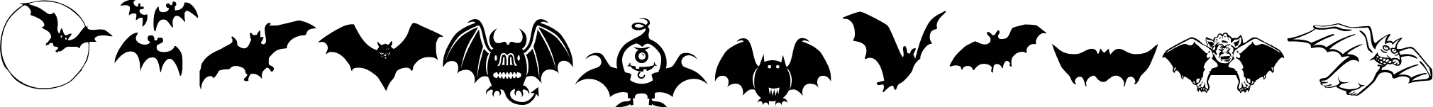 Bats-Symbols font