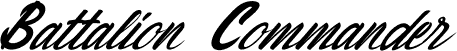 Battalion Commander font | Fonts2u.com