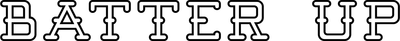Batter Up Outline font | Fonts2u.com