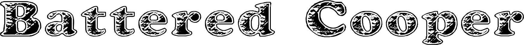 Battered Cooper font