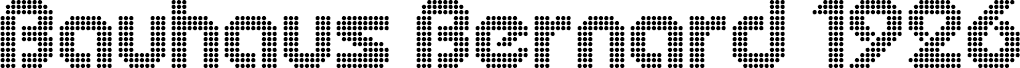 Bauhaus Bernard 1926 Light Regular font