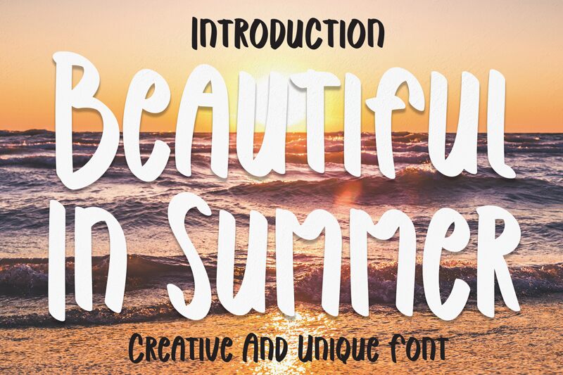 Beautiful In Summer font | Fonts2u.com
