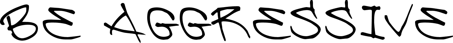 Be Aggressive font | Fonts2u.com