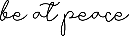 Be at peace font