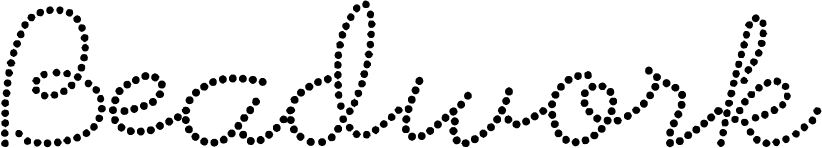 Beadwork font