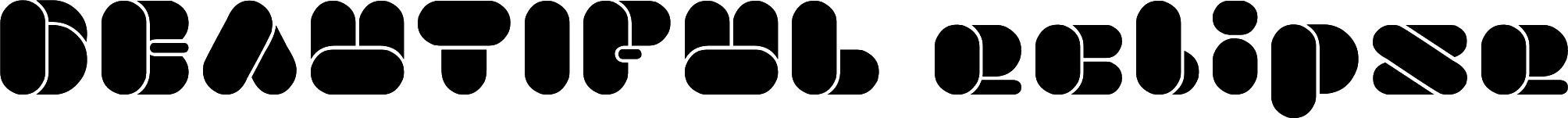 BEAUTIFUL eclipse font | Fonts2u.com