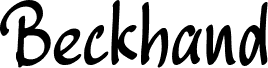 Beckhand Swash font | Fonts2u.com