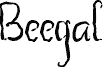 Beegal Bold Demo font