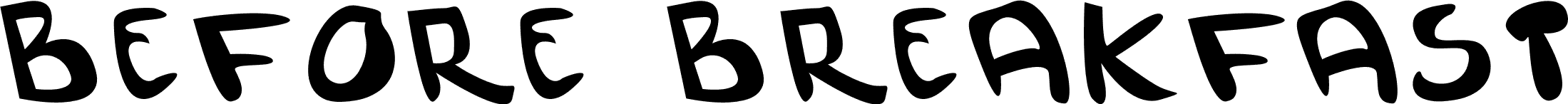 Before Breakfast font | Fonts2u.com