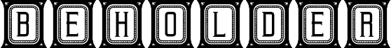 Beholder Capitals Flat Regular font