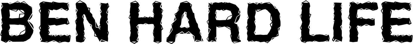 Ben Hard Life Bold font | Fonts2u.com