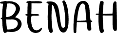 BENAH-Regular font